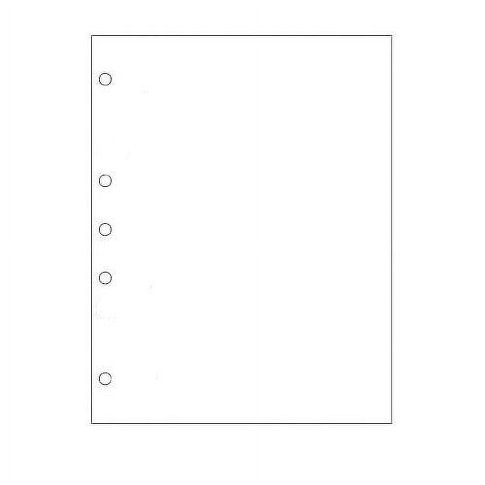 Prepunched Paper 5 Hole Left Side Alliance Laser Cut Sheet 8.5 x 11, 92 ...