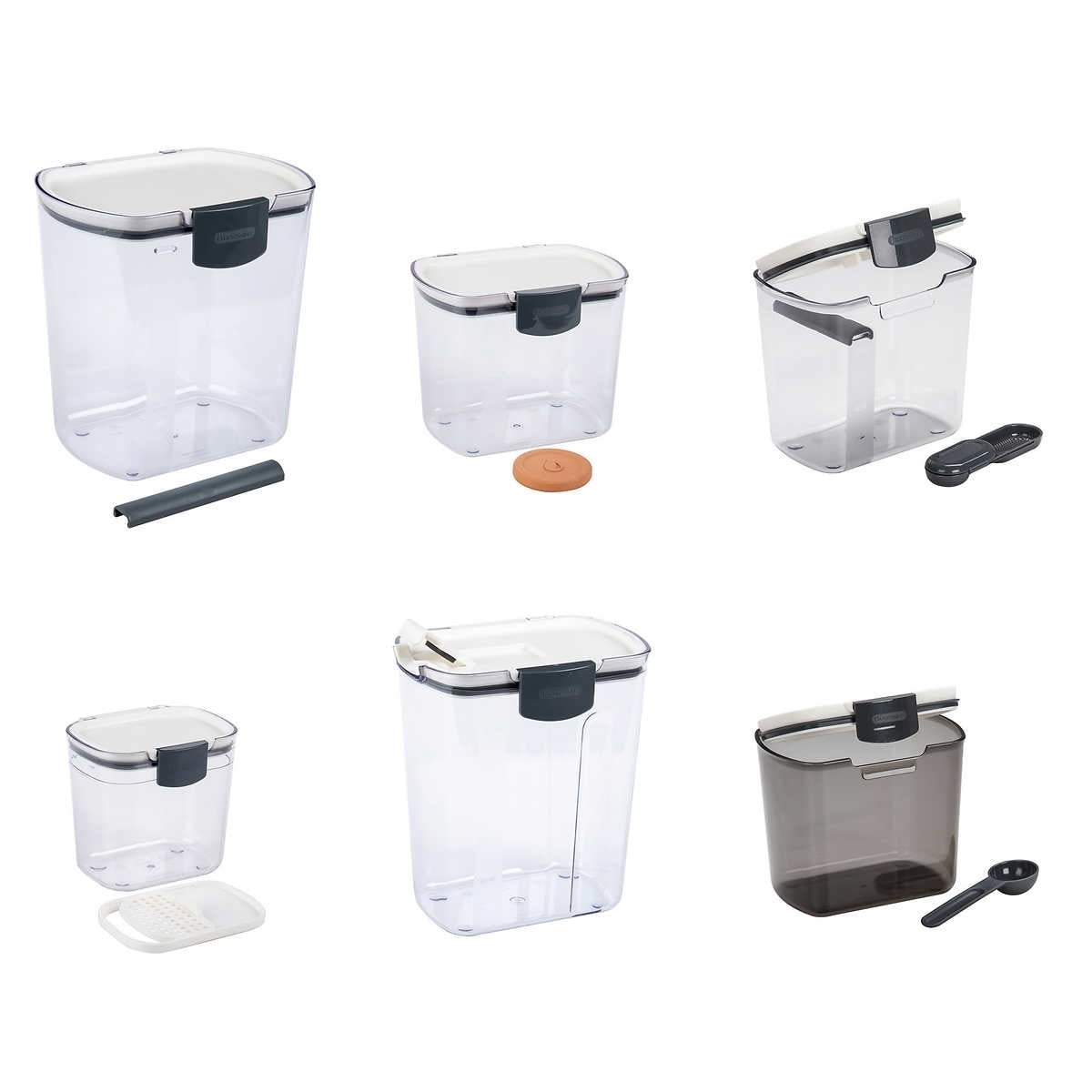 Prepworks ProKeeper Kitchen Food Storage Containers, 6 Piece Bakers ...