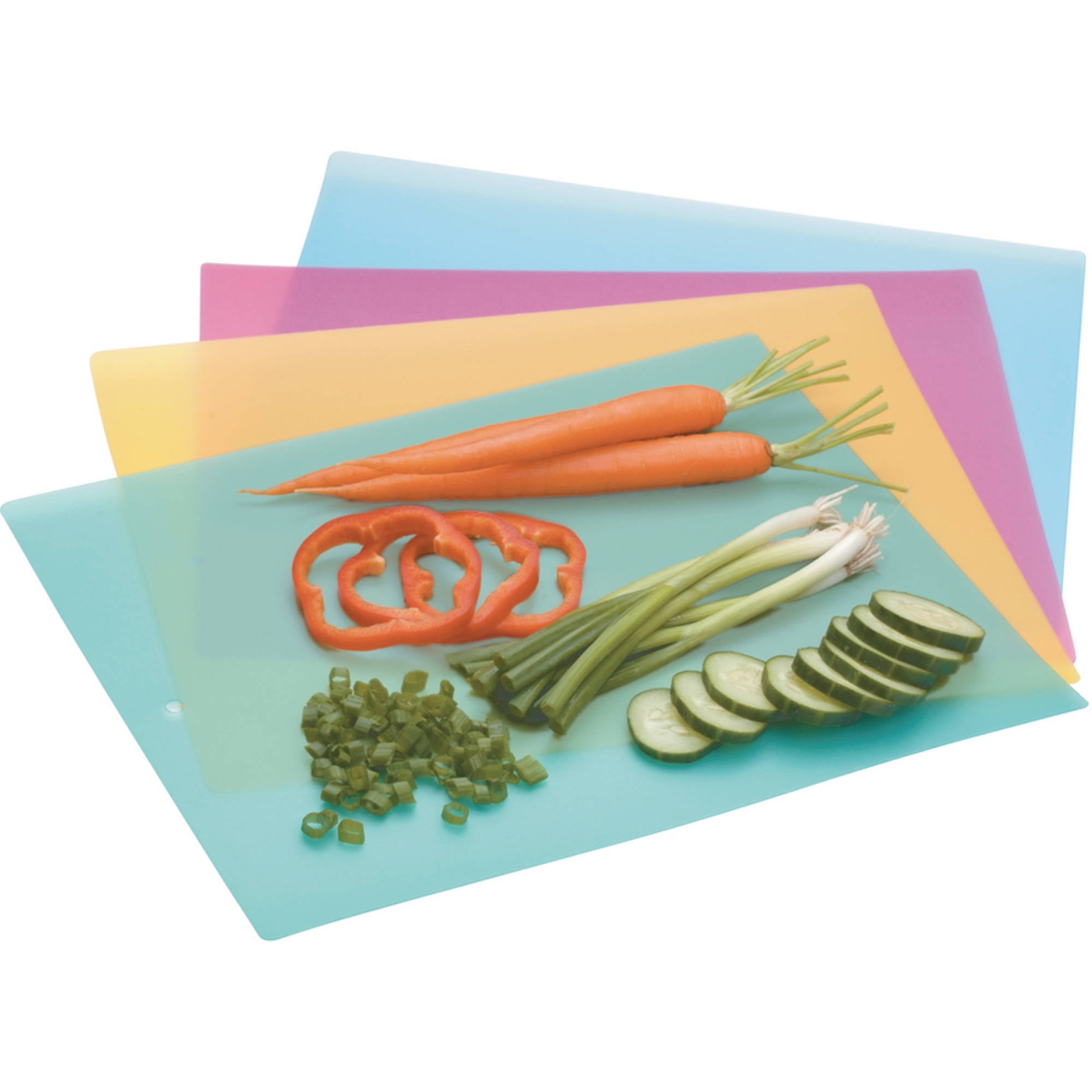 Prepworks Flexible Chopping Mats, 11" x 15", Set of 4, Color Coded ...