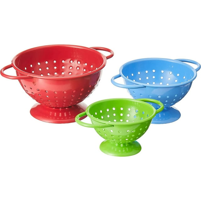 Prepworks Powder-Coated Steel Mini Colander Set, Three-Piece - Walmart.com
