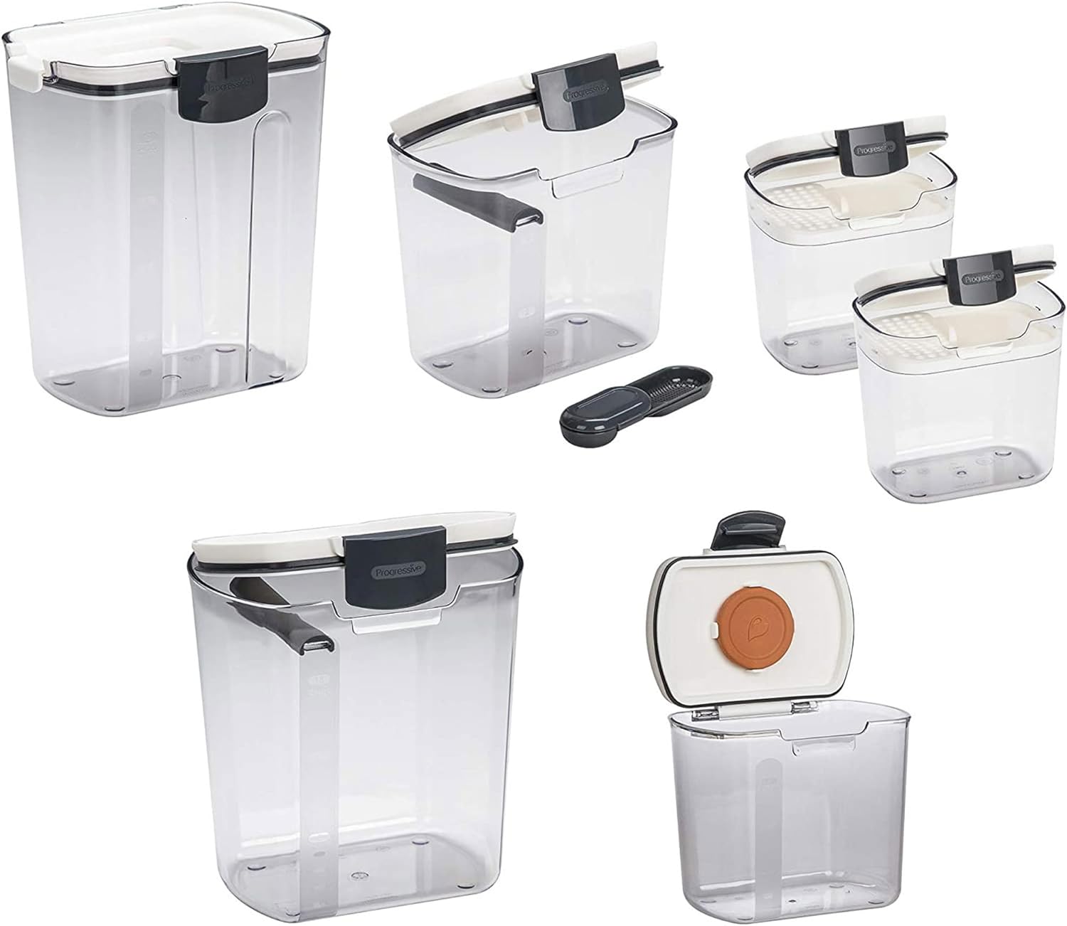 Prepworks ProKeeper 6 Piece Plastic Airtight Food Storage Containers ...