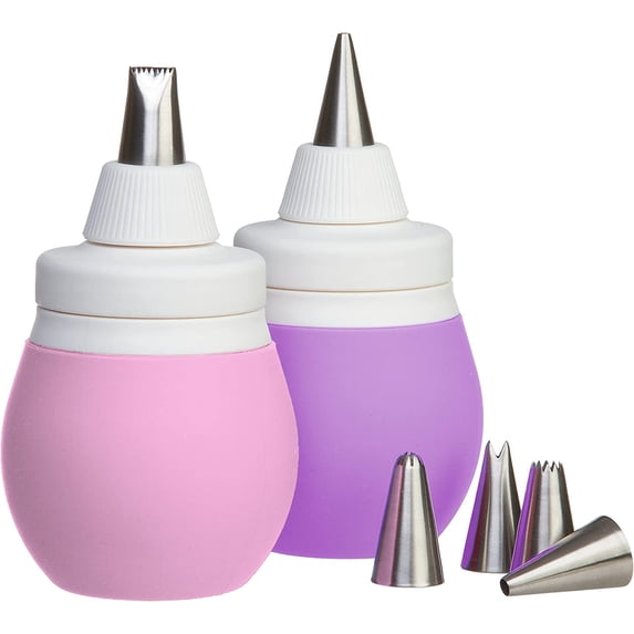 Prepworks by Progressive 8-Piece Frosting Bulb Decorating Kit (Pink ...