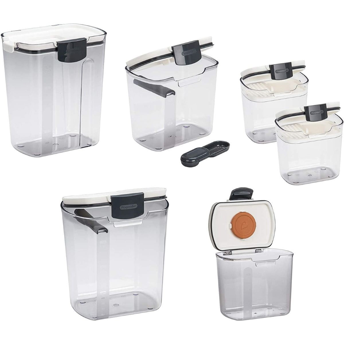 Progressive Prepworks ProKeeper 6 Piece Airtight Food Storage Container ...