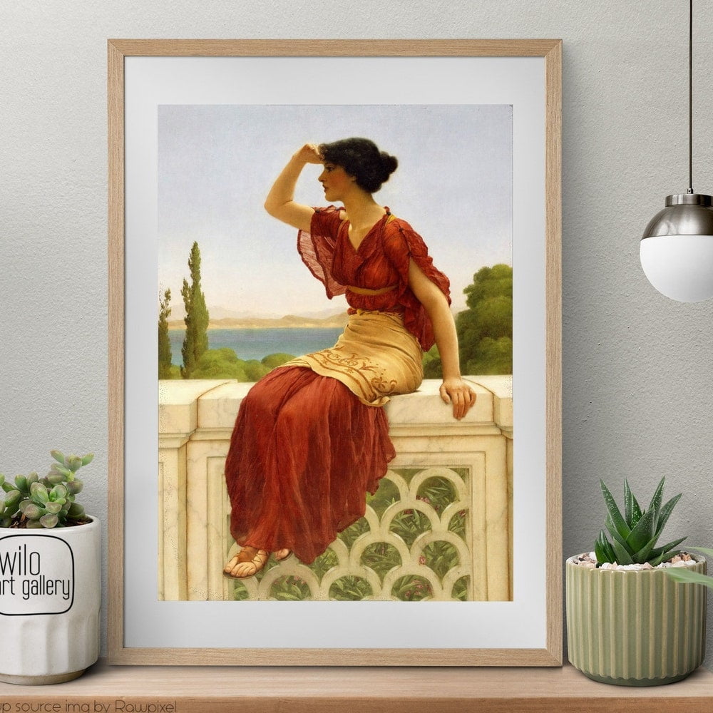 Preraphaelite Painting "The Signal" By John William Godward ...