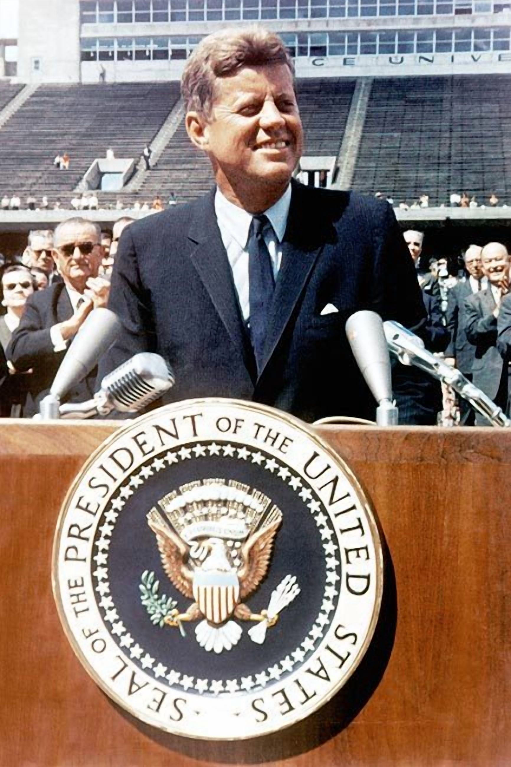 Pres. John F. Kennedy JFK Rice University - 12x18 Inch Laminated Poster ...