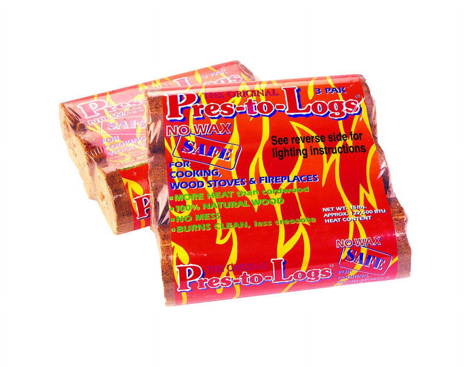 Pres-To-Logs FL44 No Wax Firelogs, 3 Pack - Walmart.com