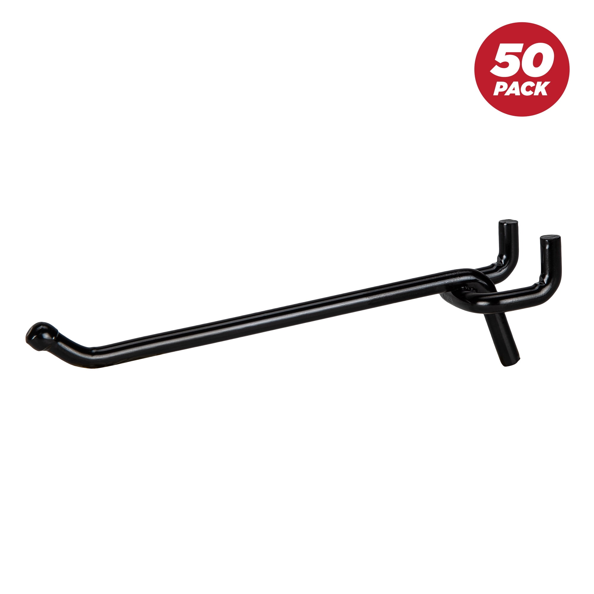 Free Shipping! Presa Heavy Duty Black Steel Peg Board Shelving Hooks, 4 ...