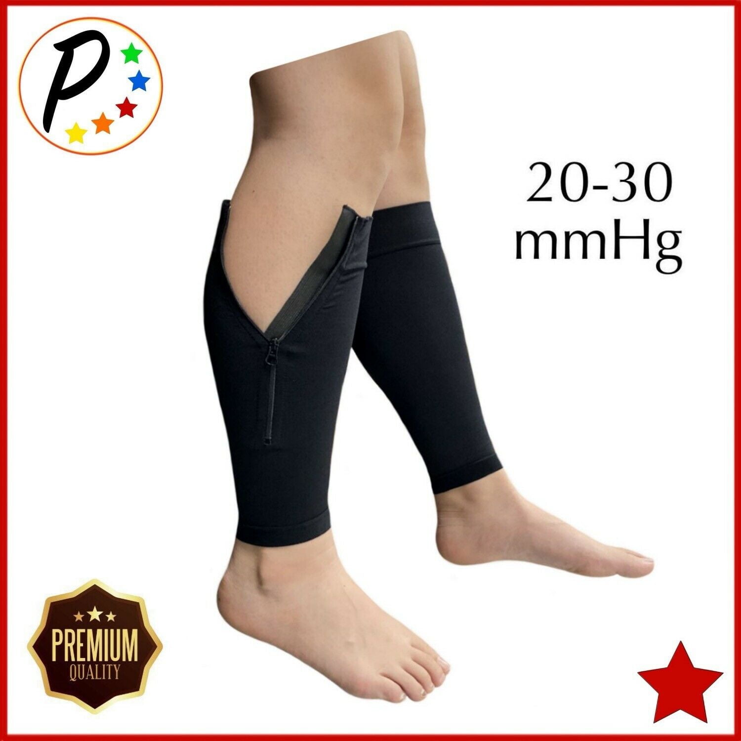 Presadee Premium Footless 20-30 mmHg Firm Compression With YKK Zipper ...