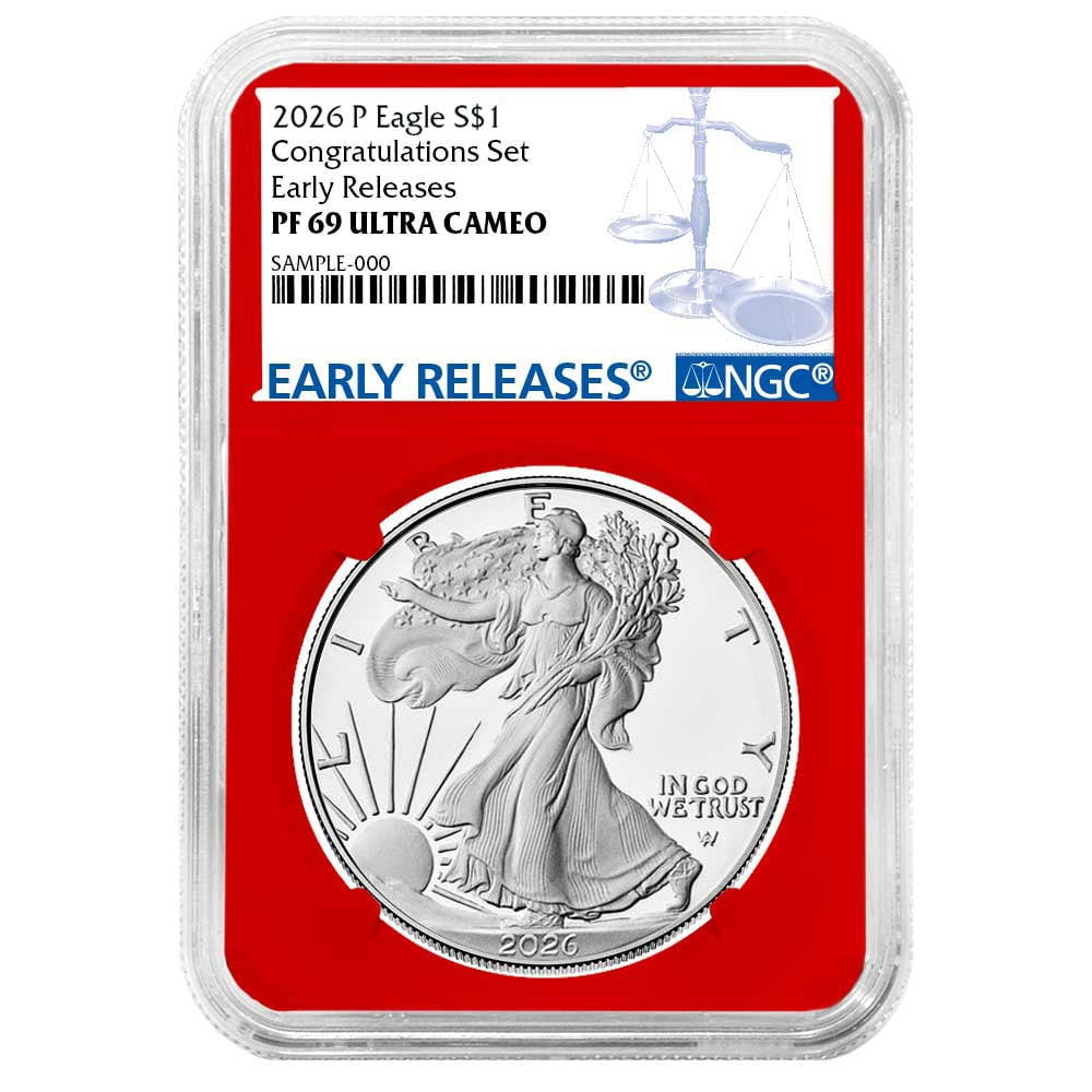 2026-P Proof $1 American Silver Eagle Congratulations Set NGC PF69UC ER ...