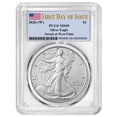 Presale - 2026 (W) $1 American Silver Eagle PCGS MS69 FDOI Flag Label ...