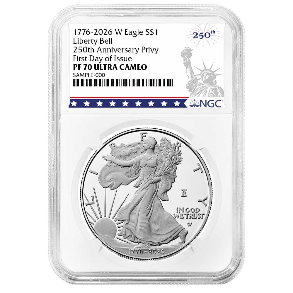 2026-W Proof $1 American Silver Eagle NGC PF70UC FDI 250th Liberty ...