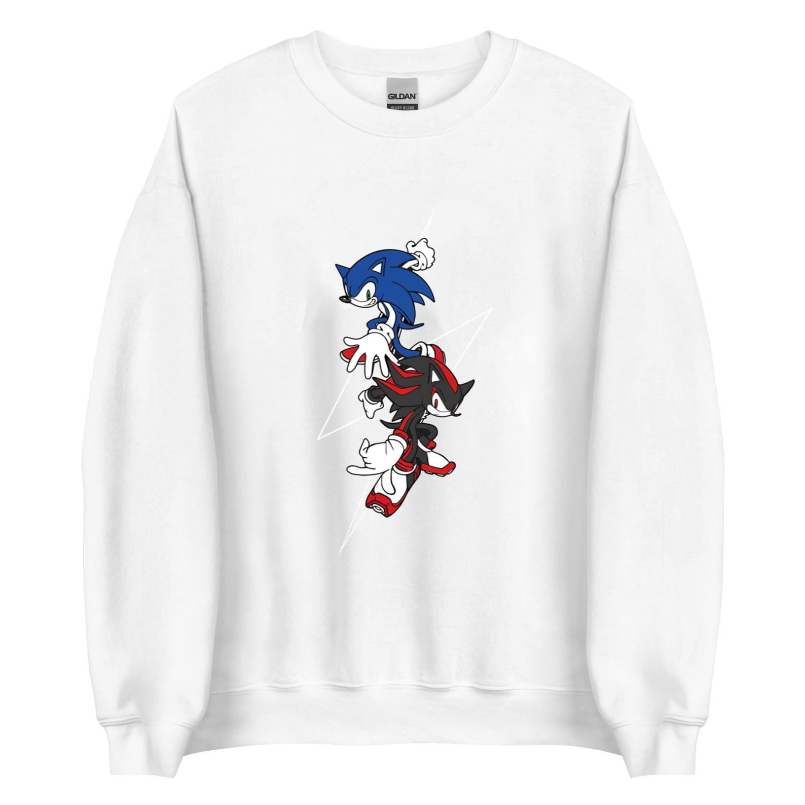 Presale Sega Sonic the Hedgehog SONIC & SHADOW Sweatshirt Black Japan ...