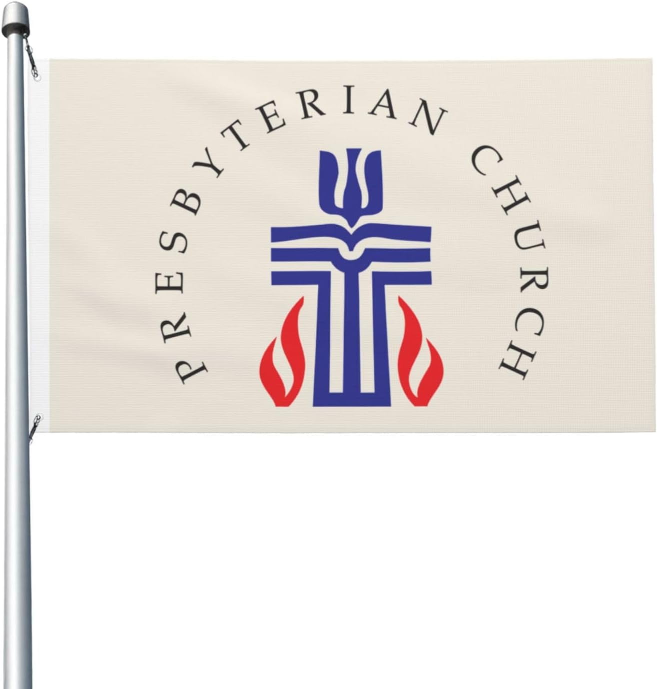 Presbyterian Church Cross Seal 3x5 Double Sided Flag Fade Resistant ...