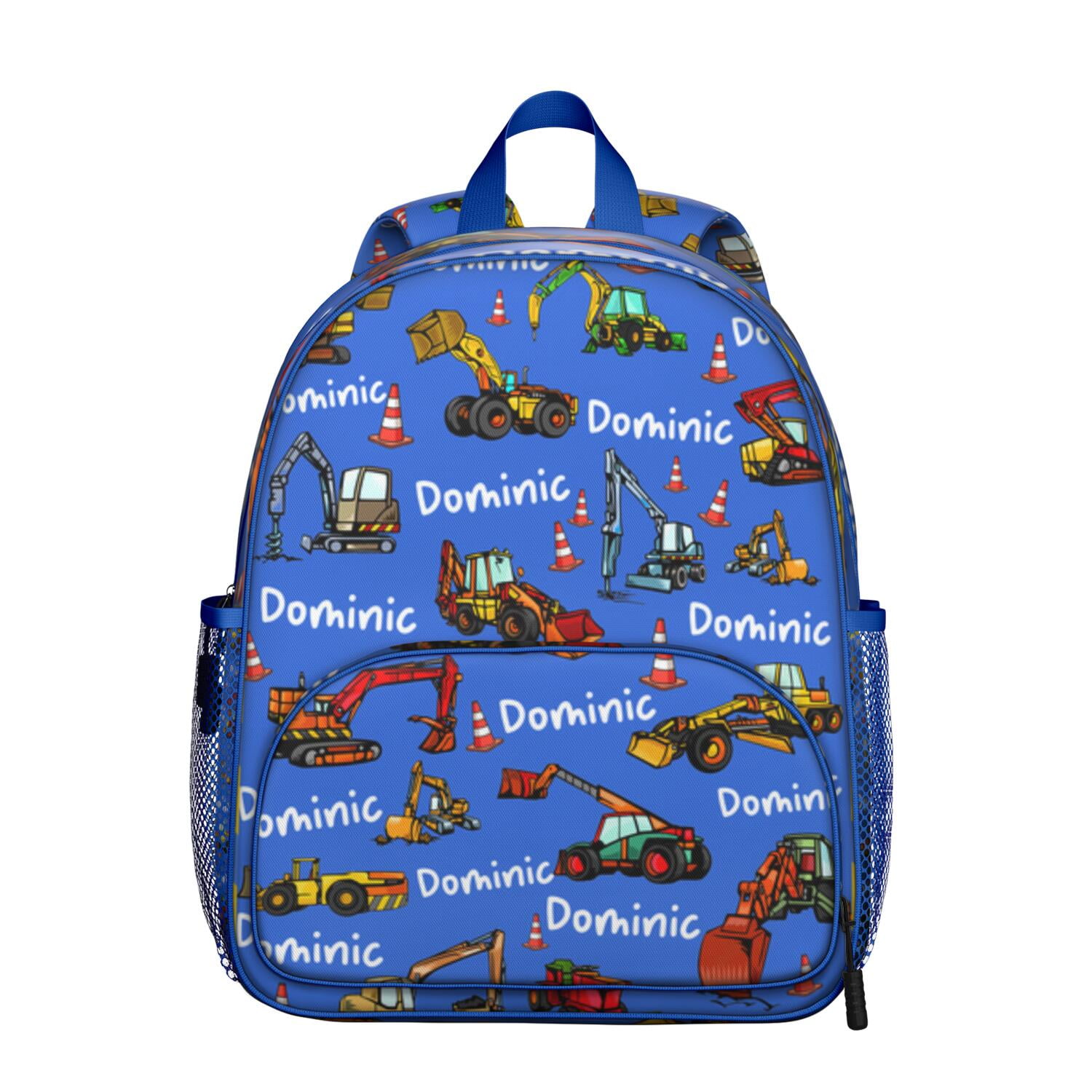 Small Cartoon Tractor and Fire Truck Backpack, Construction Vehicle ...