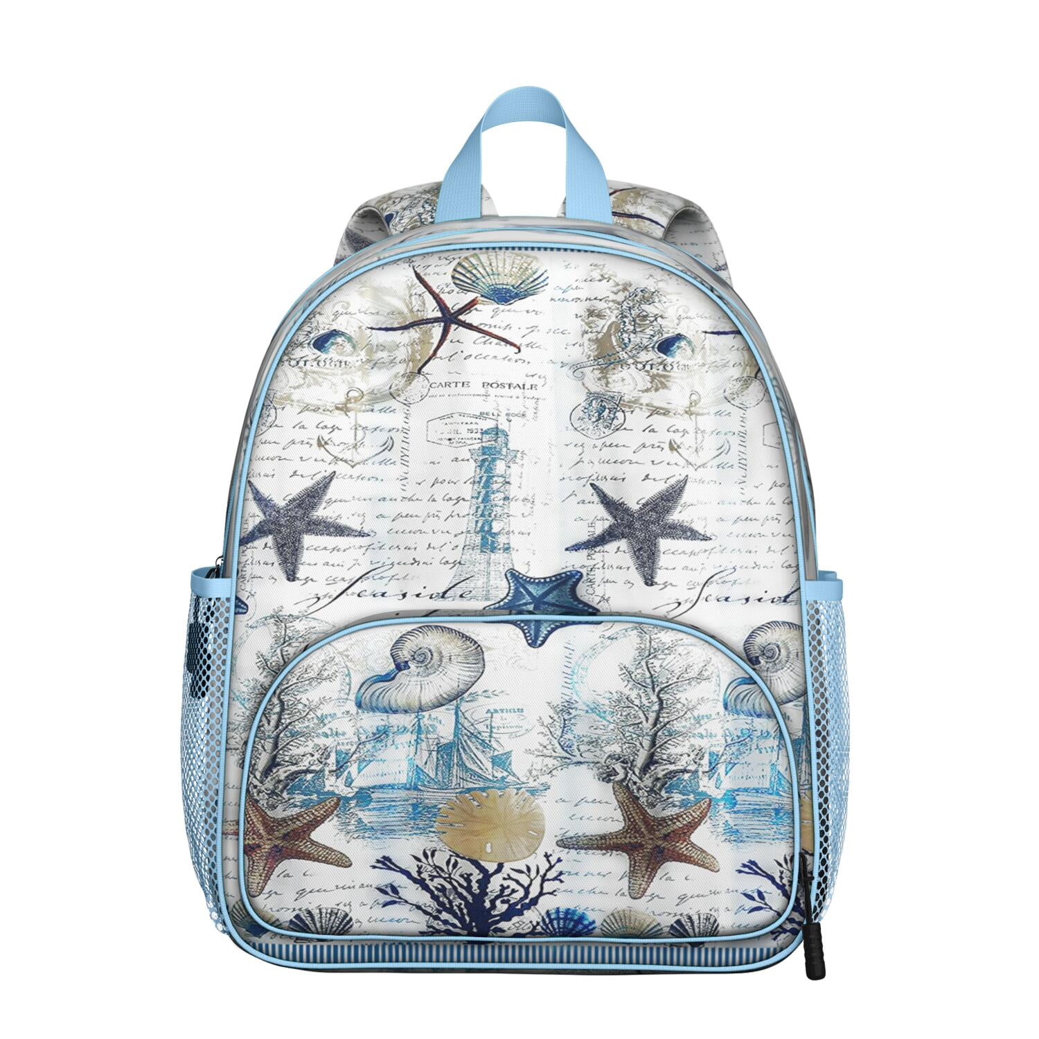 Cute Compact Backpack with Sand and Seaside Prints, Lightweight and ...
