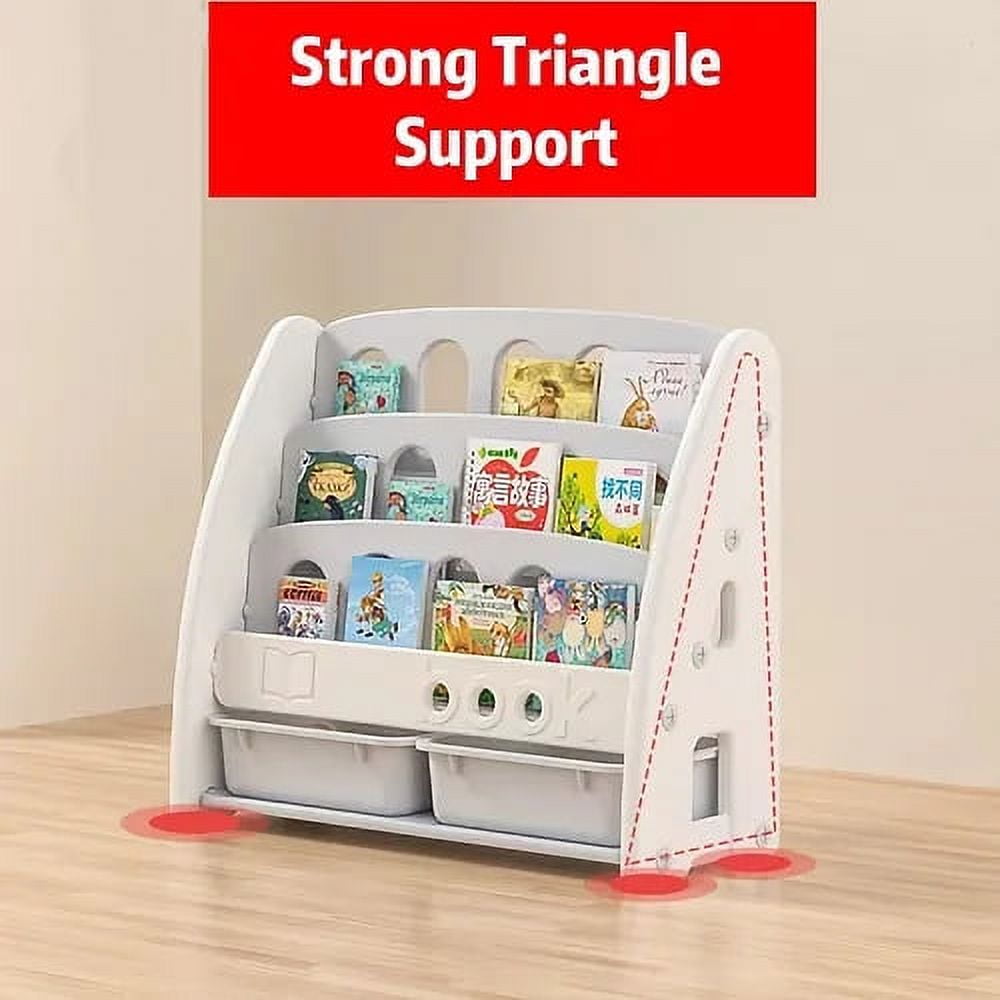 Preschool Bookshelf with Storage Drawers - Walmart.com