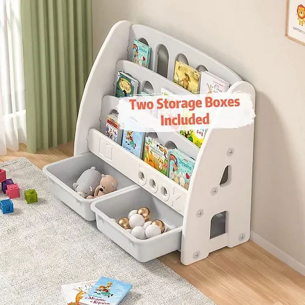 Preschool Bookshelf with Storage Drawers - Walmart.com