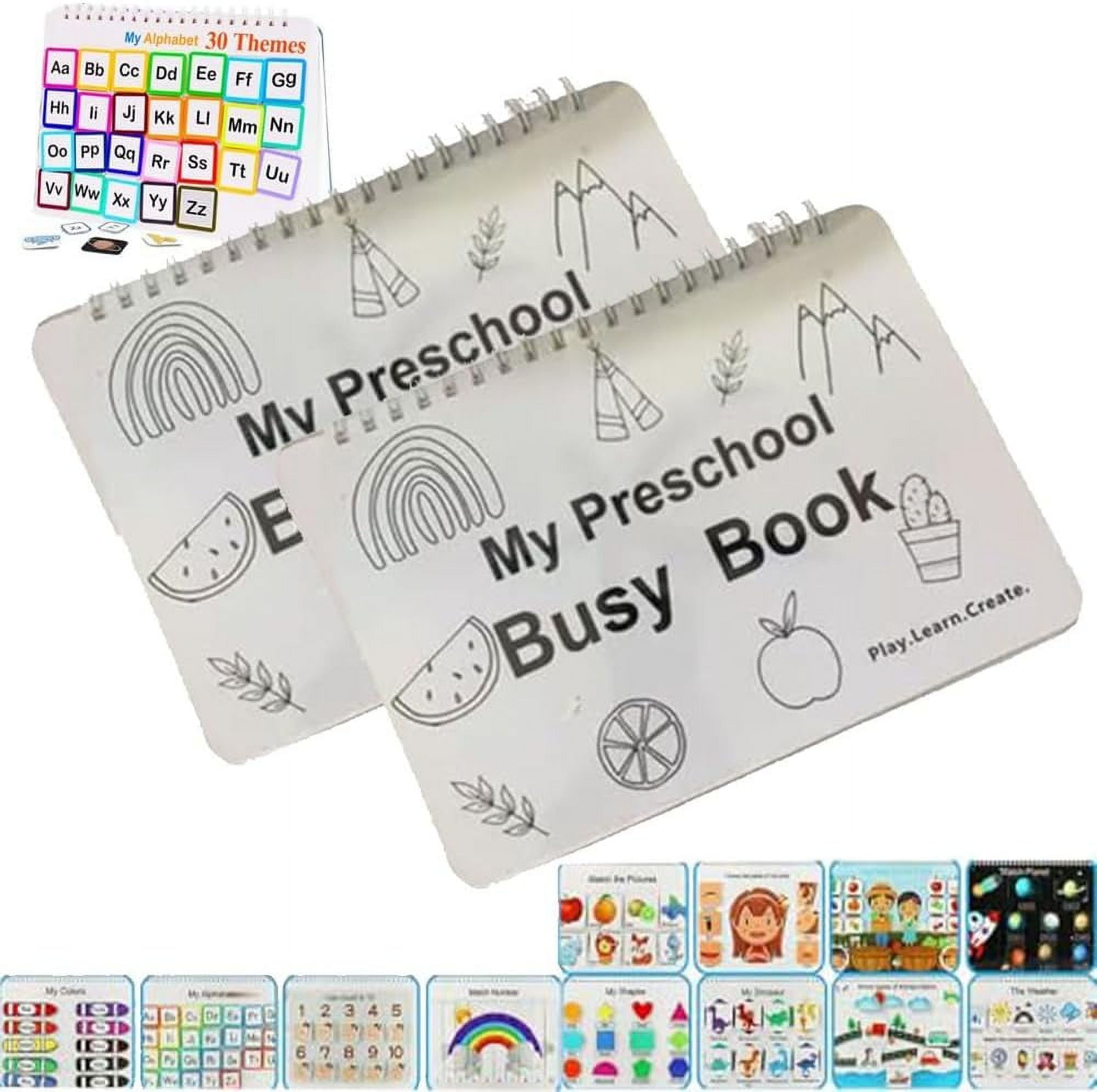 My Preschool Busy Book, Preschool Learning Activities-Toddler Busy Book ...