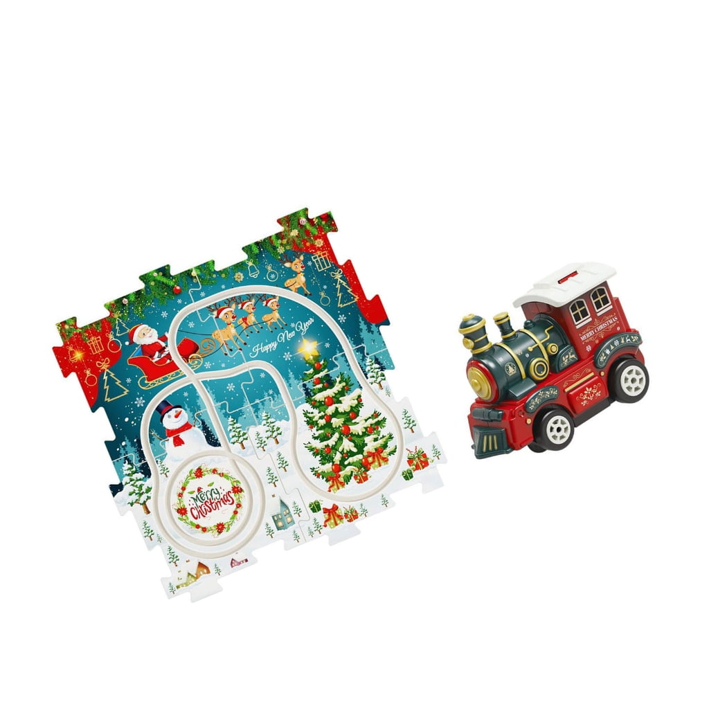 Preschool Cartoon Electric Train Adventure Puzzle Toy Interactive Game ...