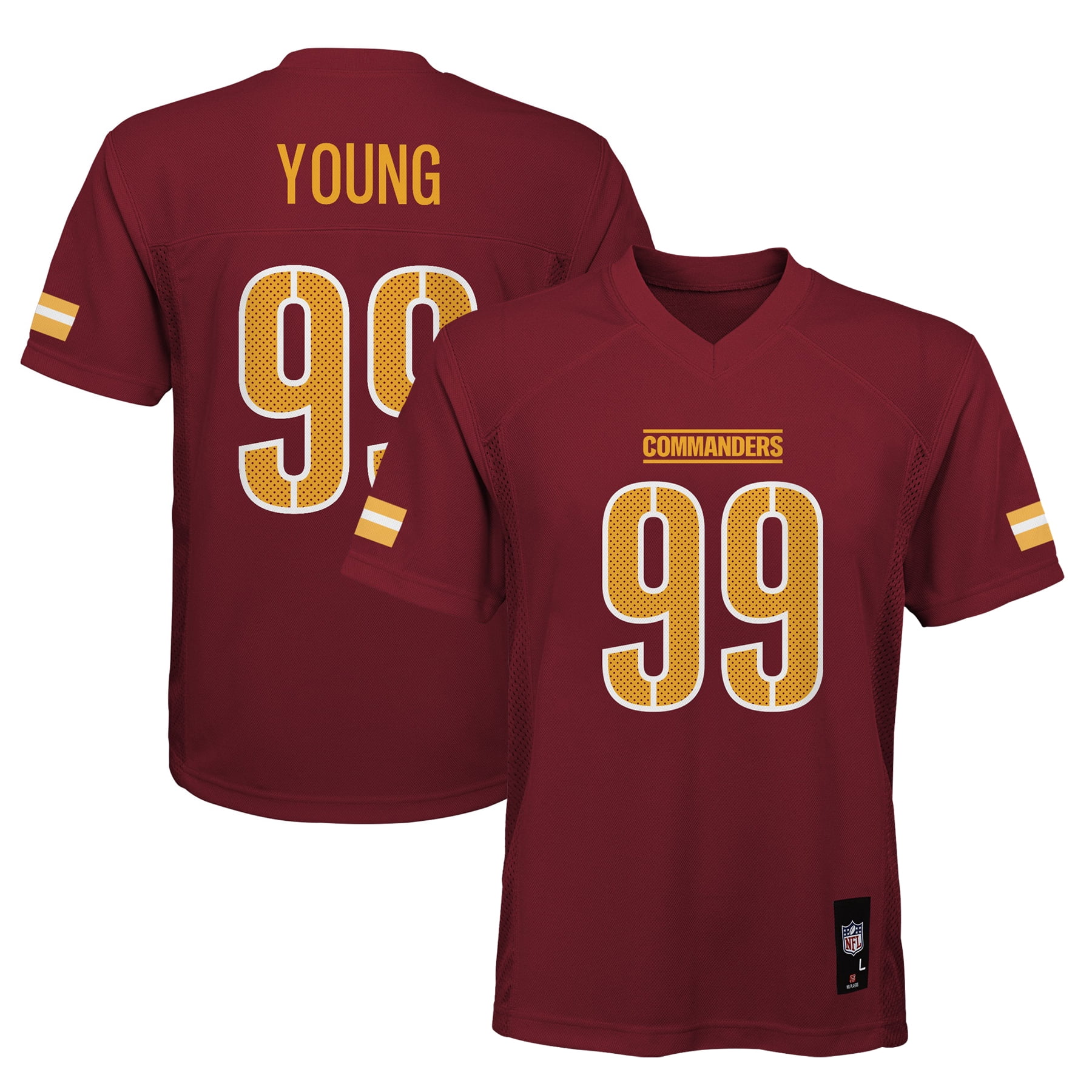 Preschool Chase Young Burgundy Washington Commanders Replica Player ...