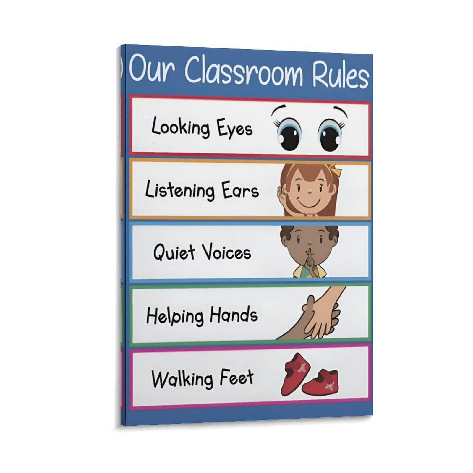 Preschool Classroom Rules Poster Classroom Posters Painting,Canvas ...