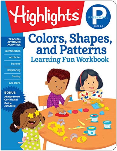 Pre-Owned Highlights Learning Fun Workbooks Preschool Colors, Shapes ...