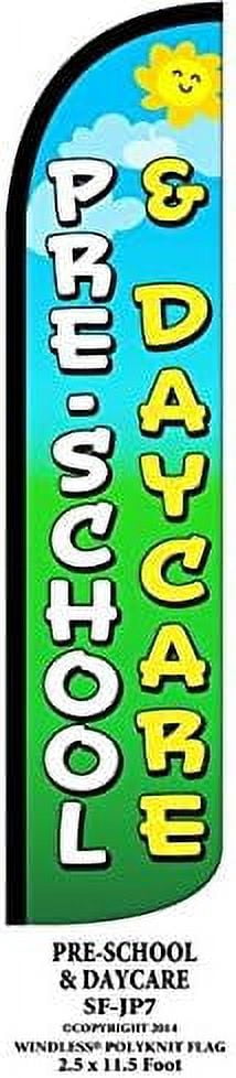 Preschool & Daycare Windless Swooper Feather Banner Flag Sign - Walmart.com