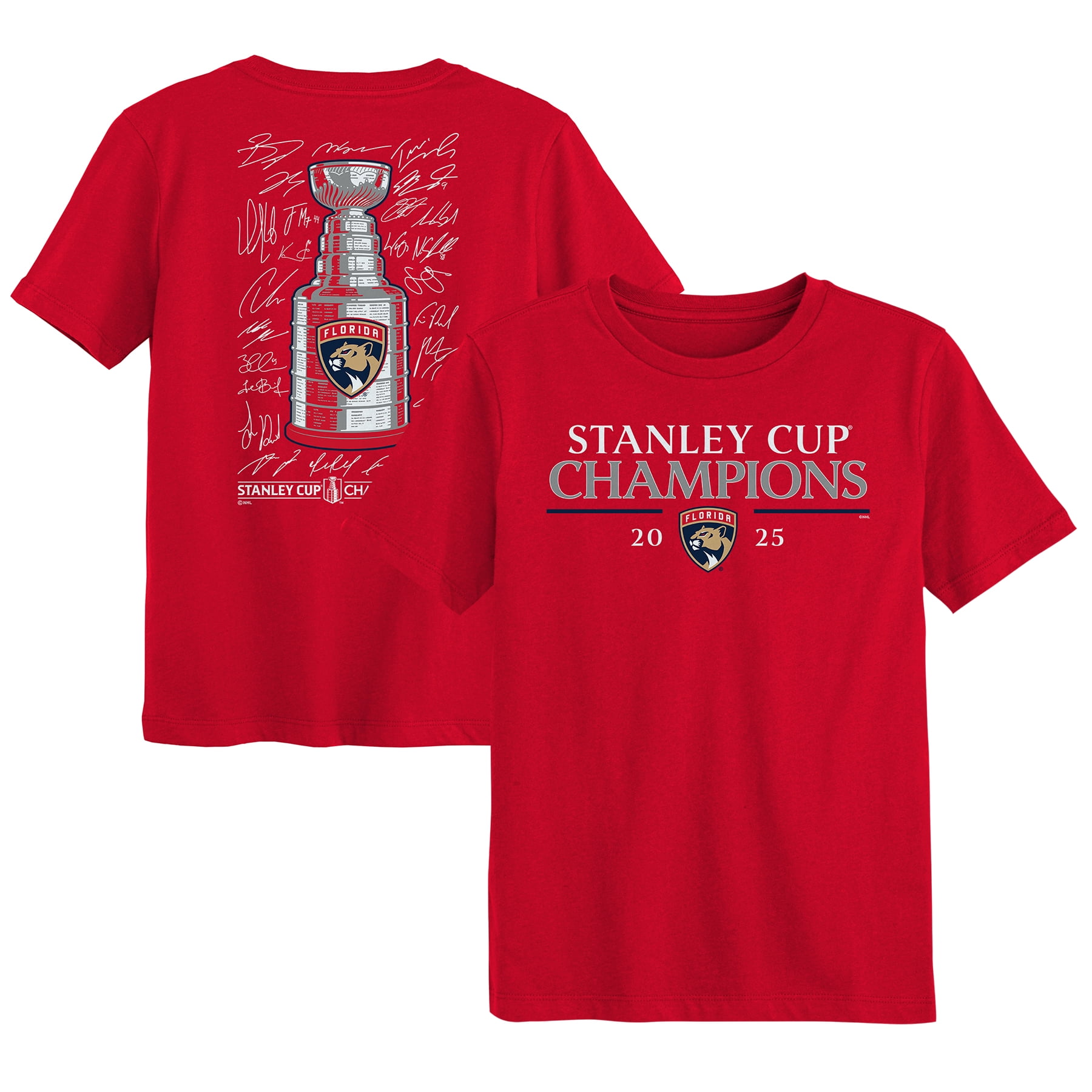 Preschool Fanatics Red Florida Panthers 2025 Stanley Cup Champions ...