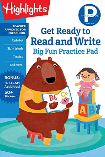 Pre-Owned Preschool Get Ready to Read and Write Big Fun Practice Pad ...
