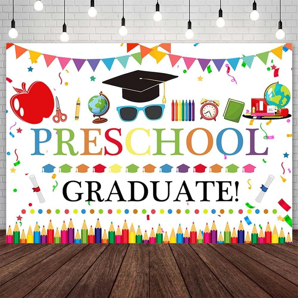Preschool Graduate Backdrop Congrats Preschool Graduation Class of 2024 ...
