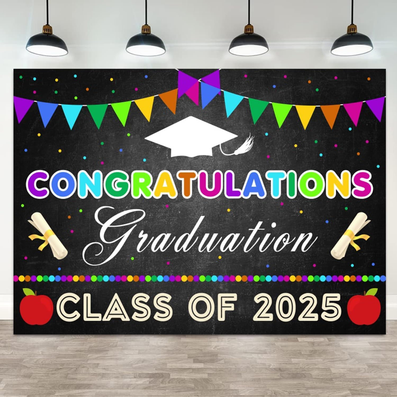 Preschool Graduate Backdrop Pre Kindergarten Congrats Grad Party ...