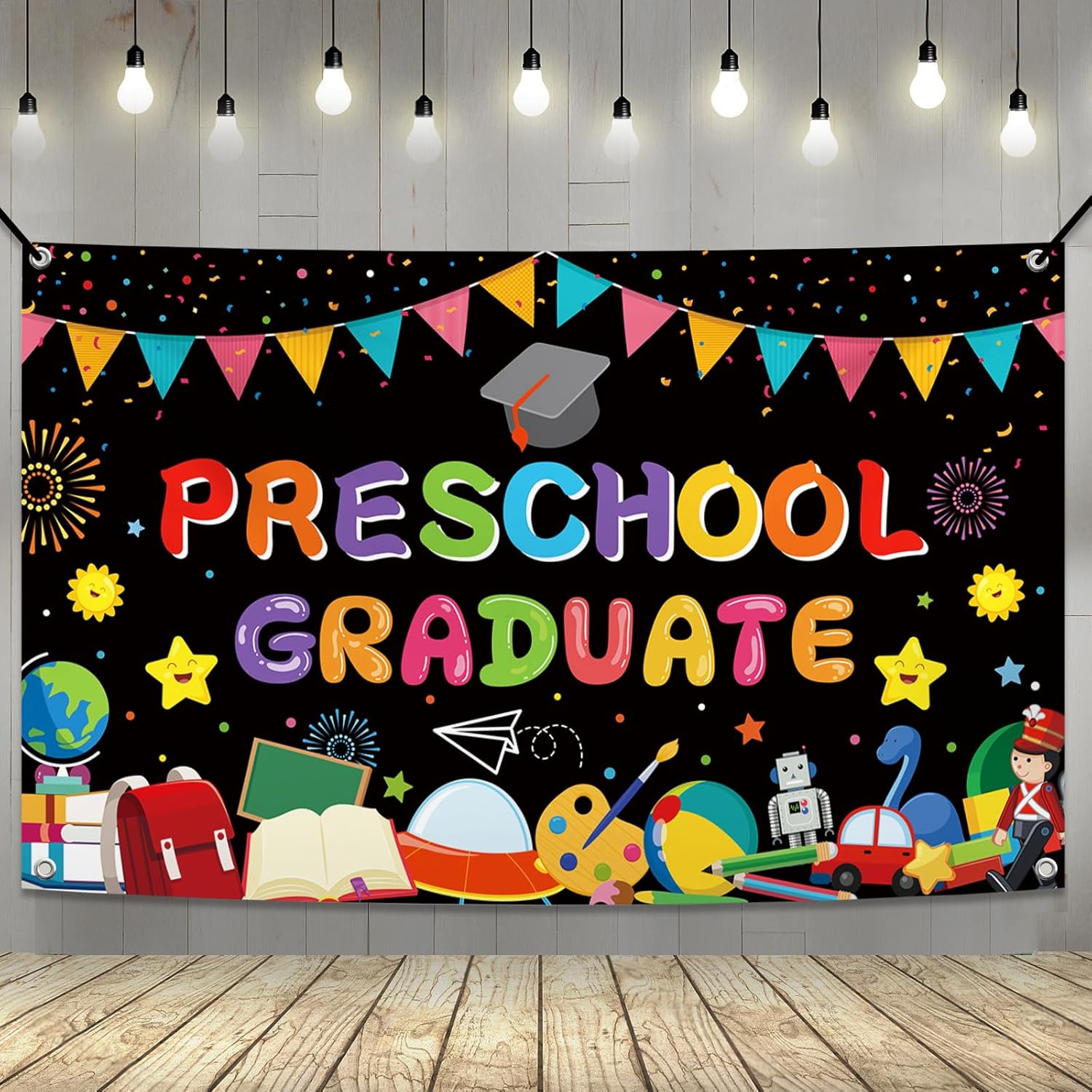 Preschool Graduation Backdrop Preschool Graduation Decorations Prek ...