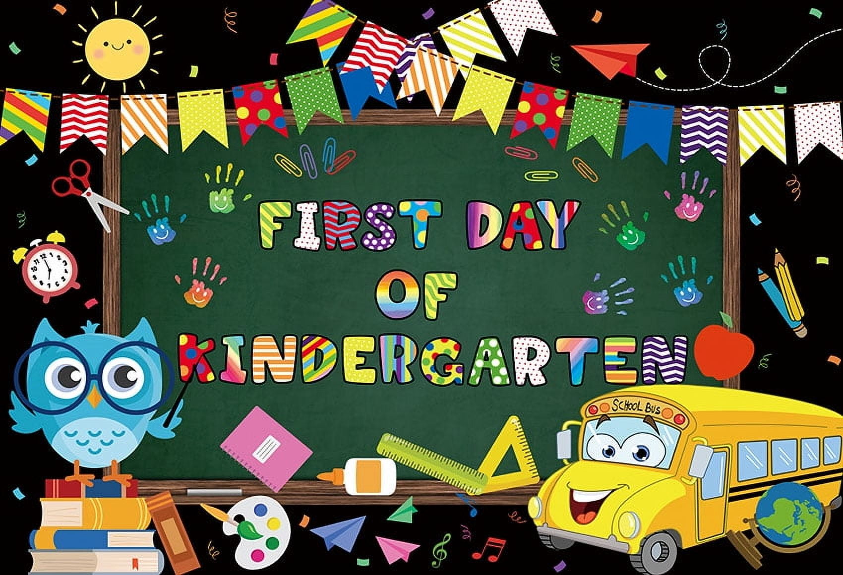 Preschool Graduate Kids Welcome Back to School Party Chalkboard ration ...