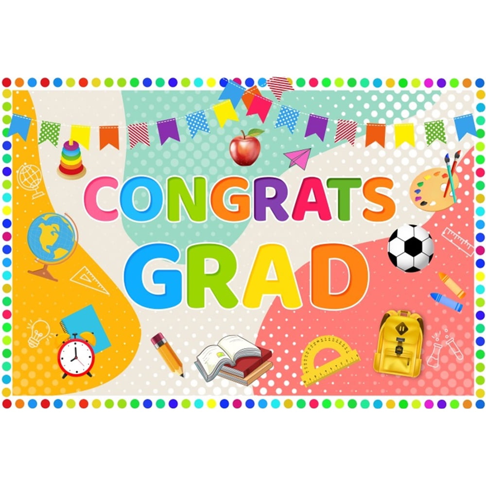 Preschool Graduate Party Backdrop for Photography Kids Kindergarten ...