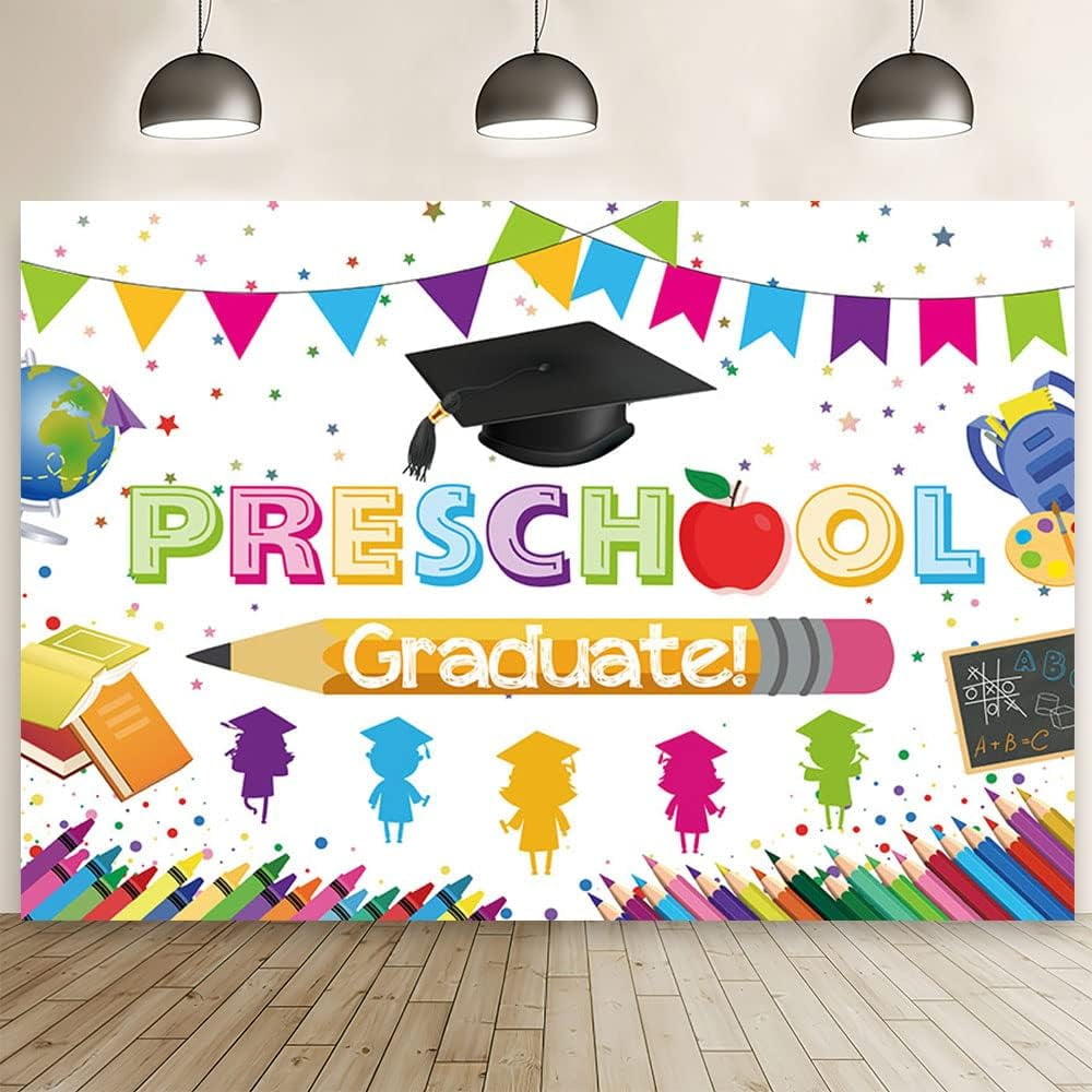 Preschool Graduation Backdrop for Kids Kindergartens Class of 2024 ...