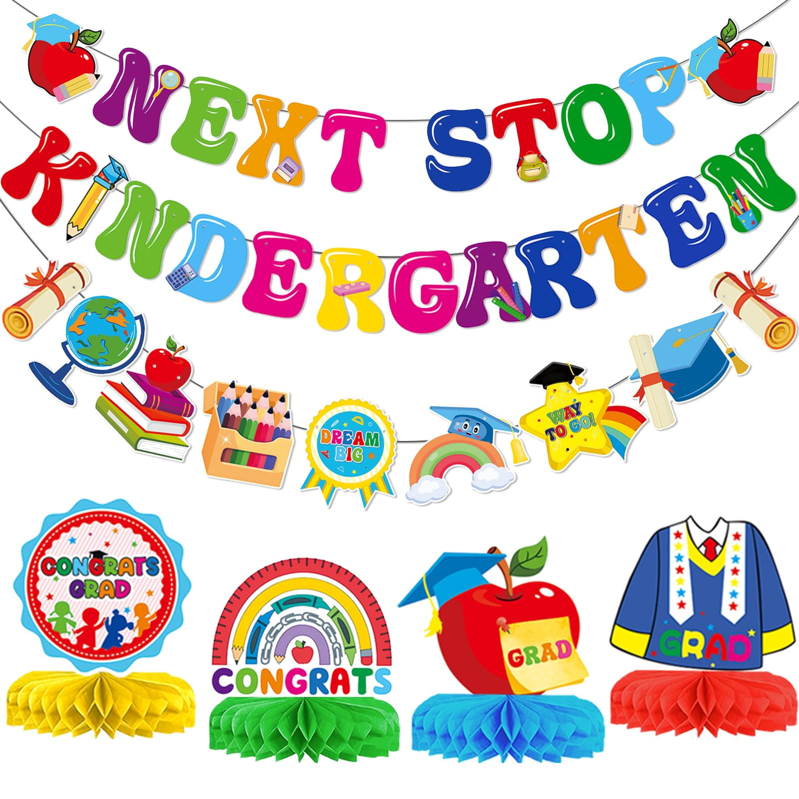 Preschool Graduation Banner Preschool SSF20 Graduation Decorations Next ...