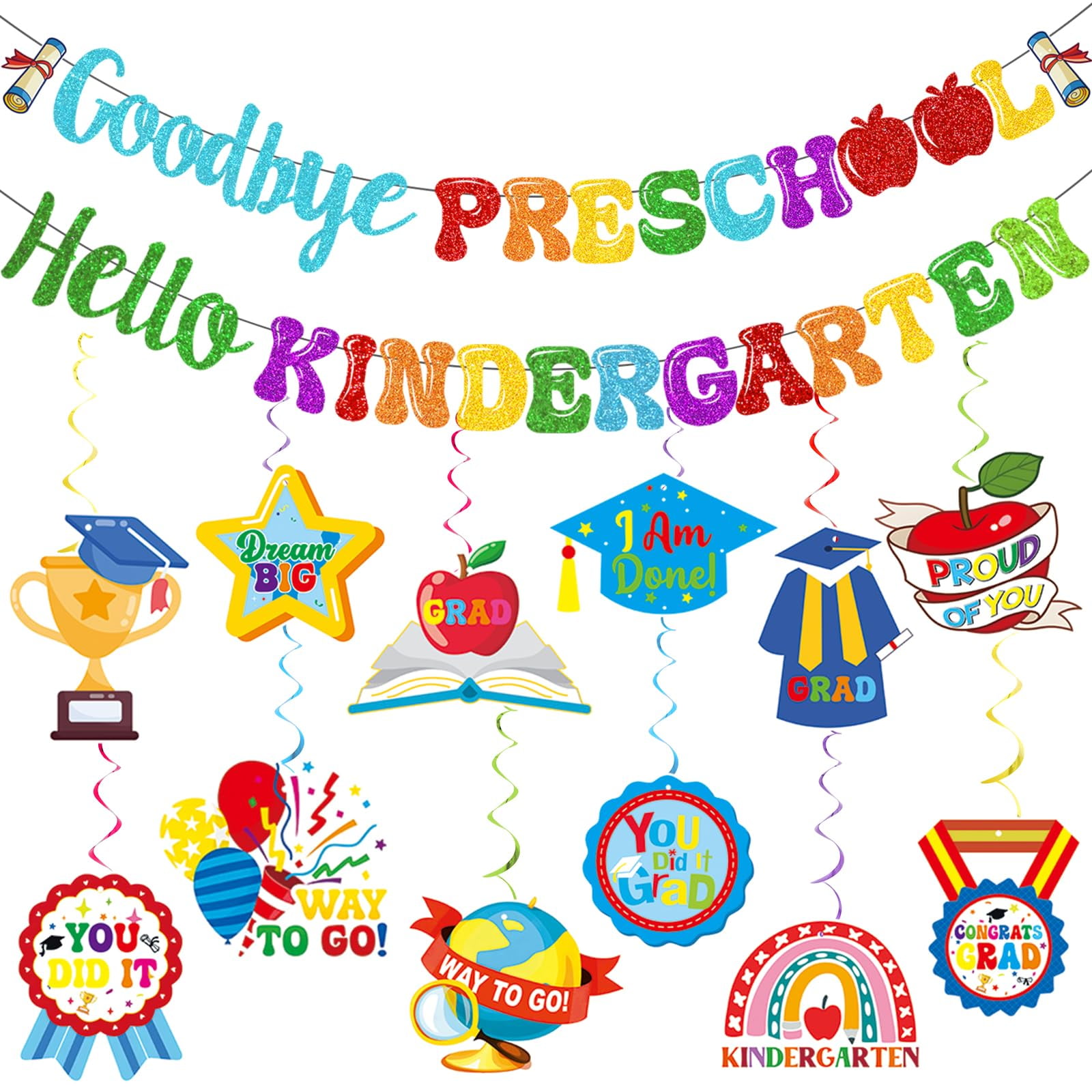 Preschool Graduation BannerTRDN Preschool Graduation Decorations ...