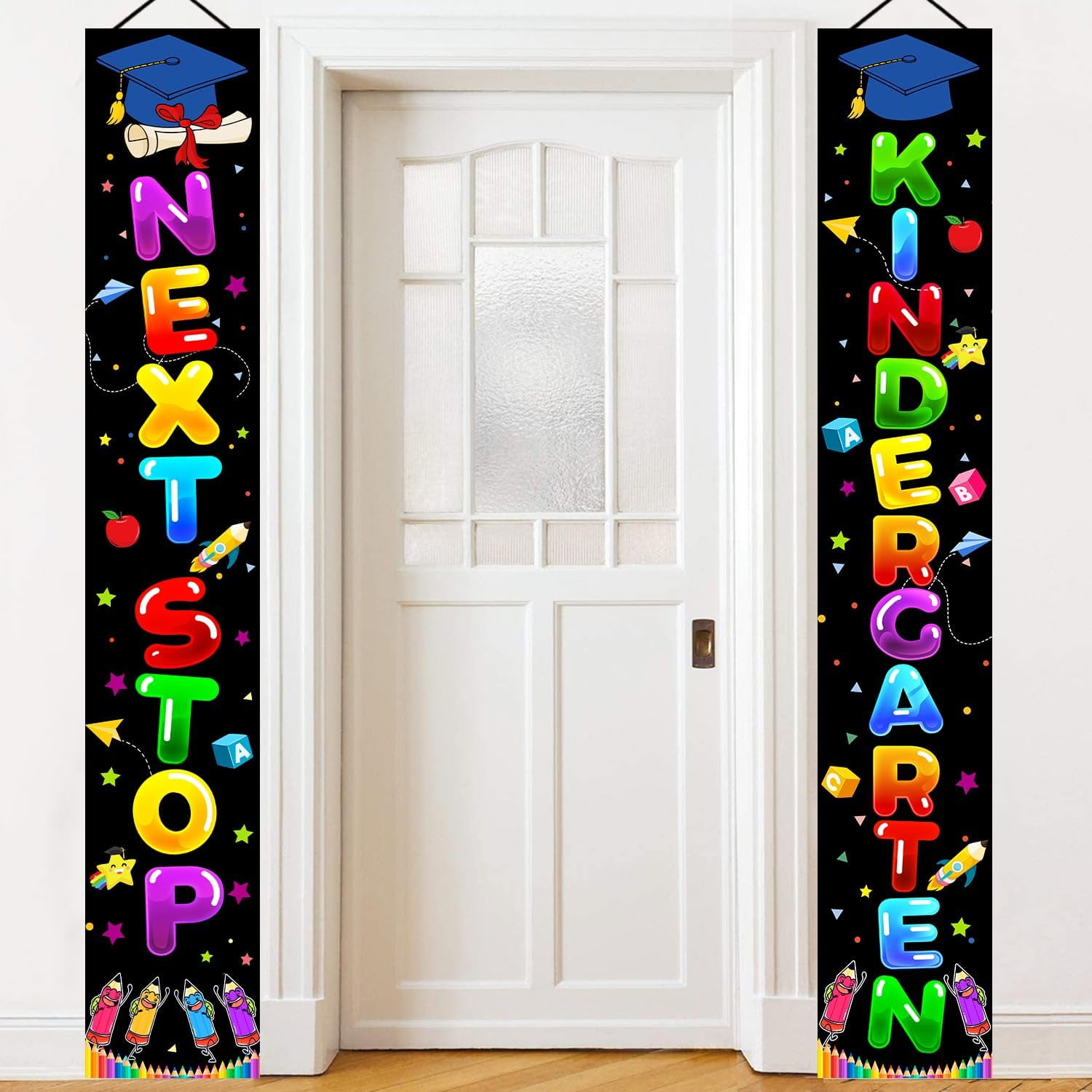 Preschool Graduation Decorations Porch Banner, 71" x 12" Next Stop ...