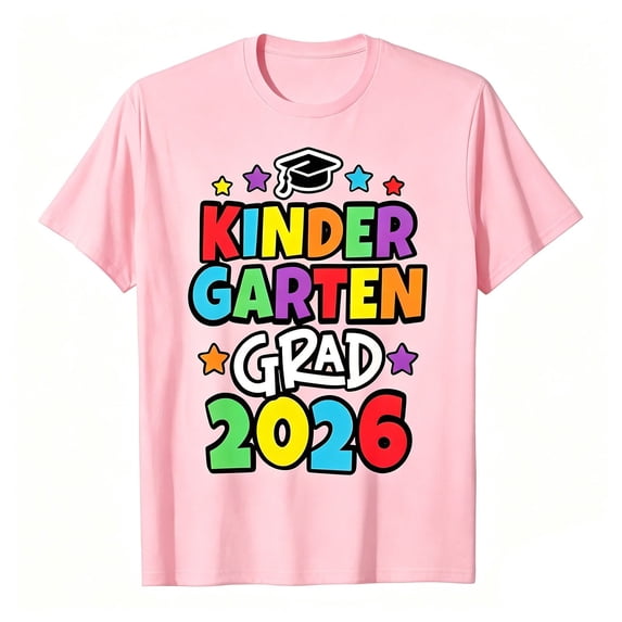 Preschool Graduation T-shirt for Boys & Girls Colorful Class 2026 Grad ...