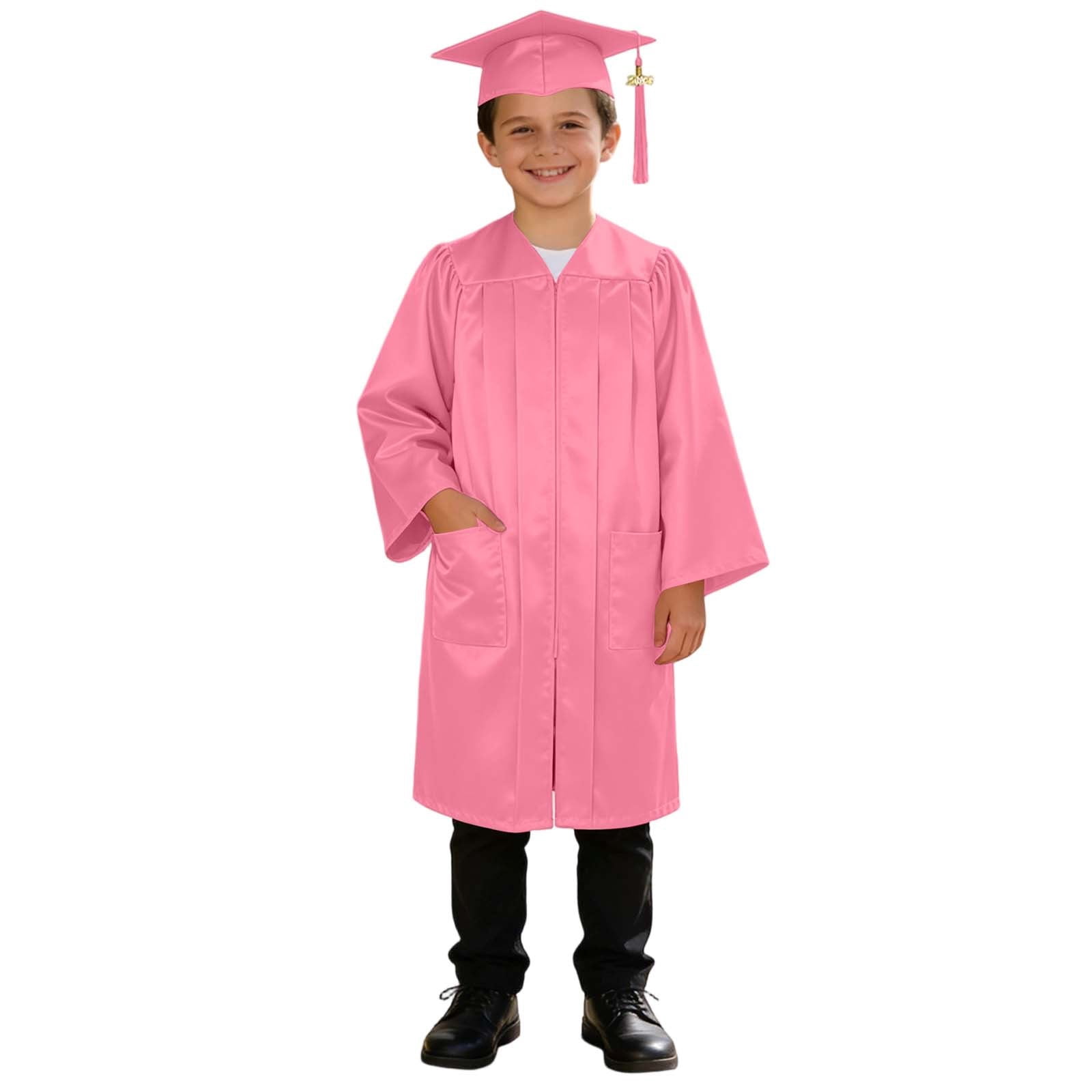 Preschool Kindergarten 2026 Graduation Cap and Gown with Tassel, Shiny ...