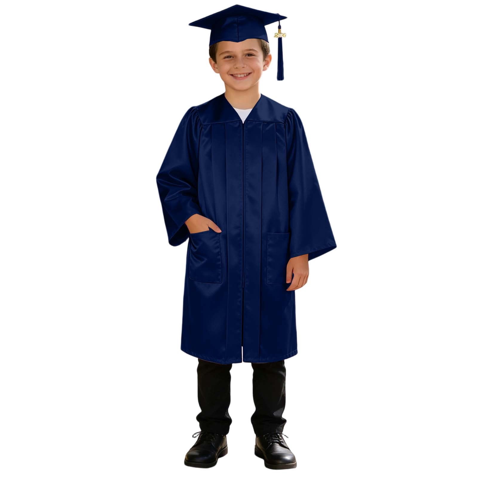 Preschool Kindergarten 2026 Graduation Cap and Gown with Tassel, Shiny ...