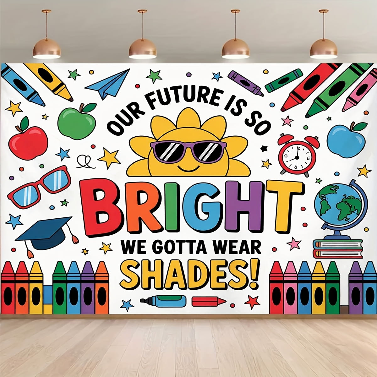 Preschool Kindergarten Graduate Backdrop Congratulations Preschool ...