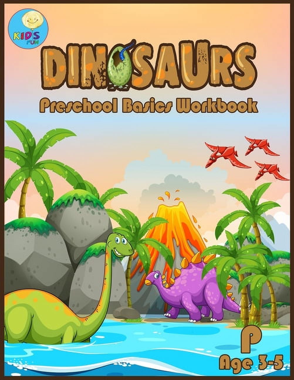 Preschool and Kindergarten Math Activity Workbook: Dinosaurs Preschool ...