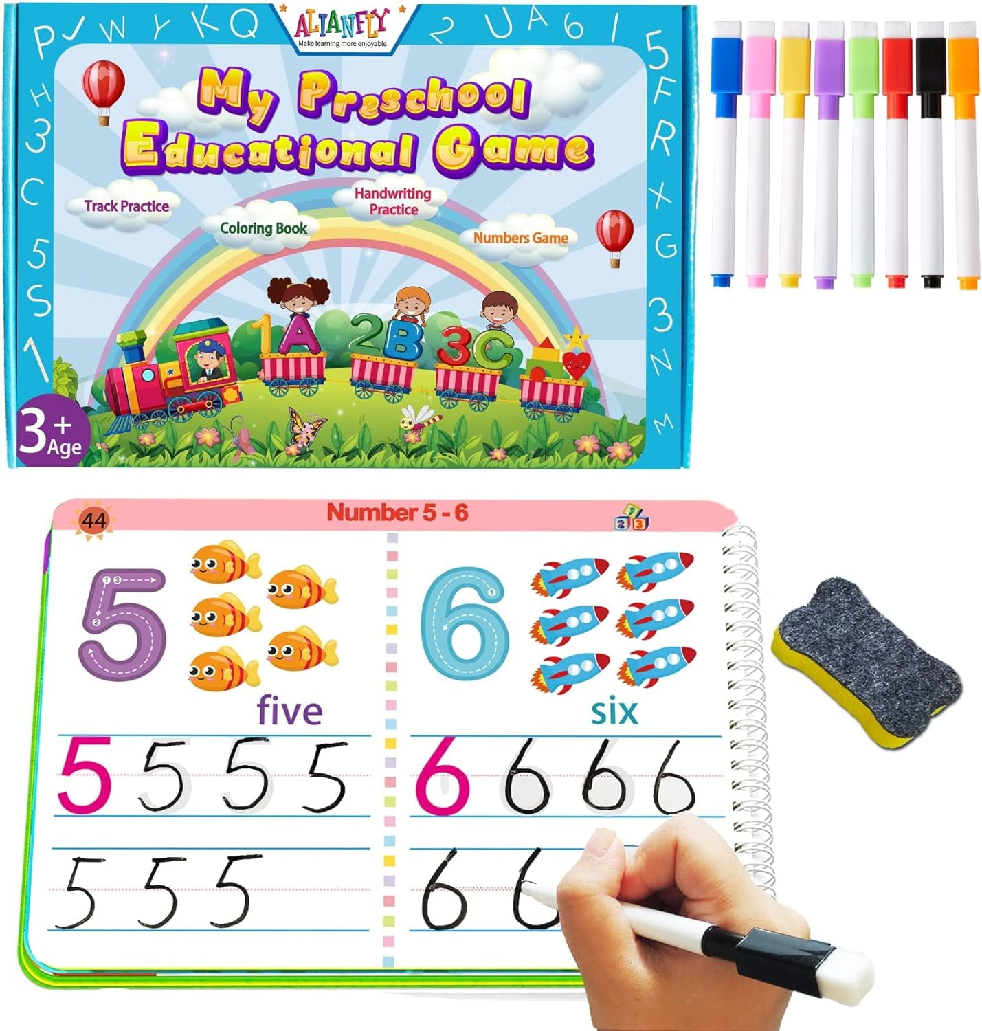 Preschool Learning Activities Educational Workbook - Toddler Prek ...