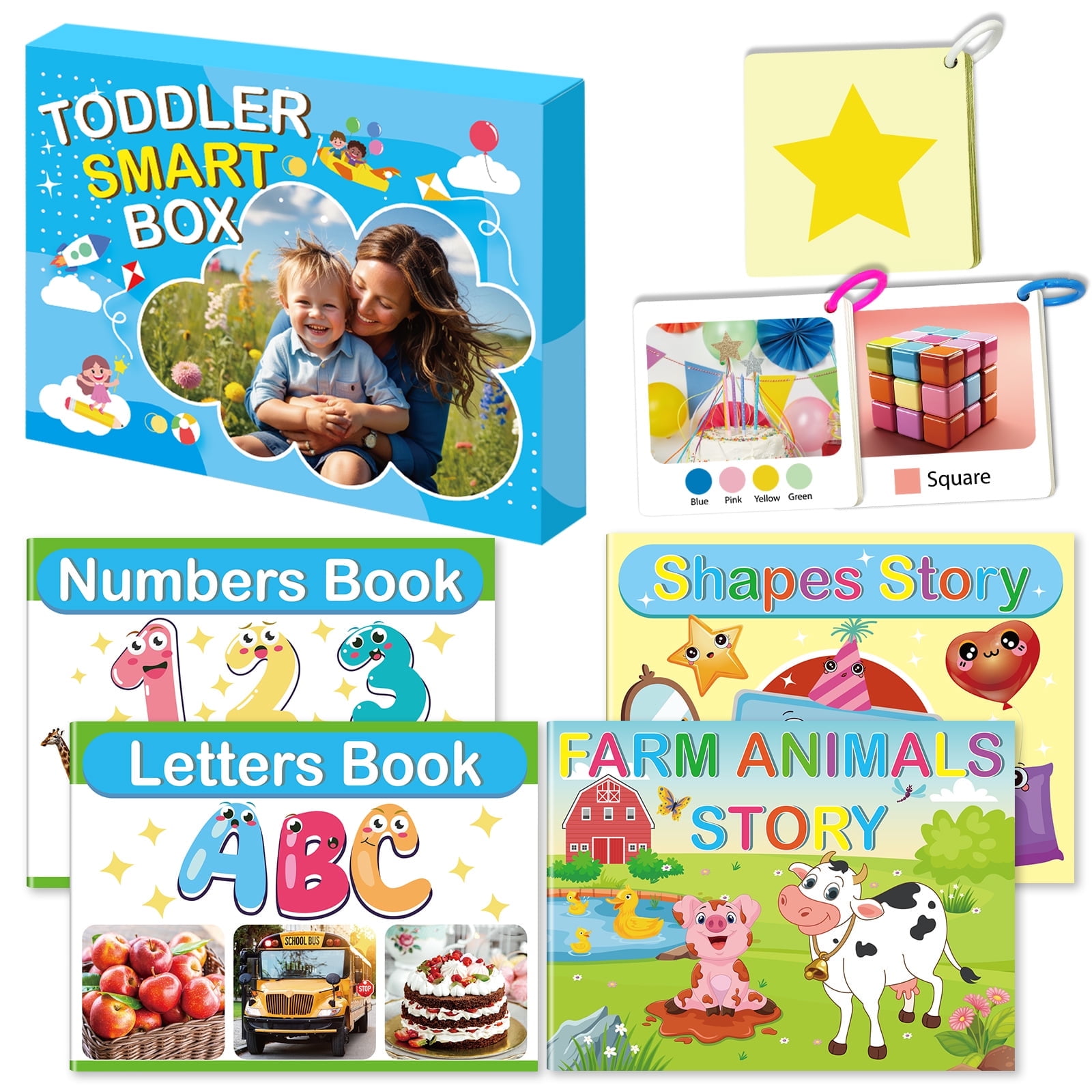 Preschool Learning Activities for Toddlers 1-3, Toddler Flash Cards and ...