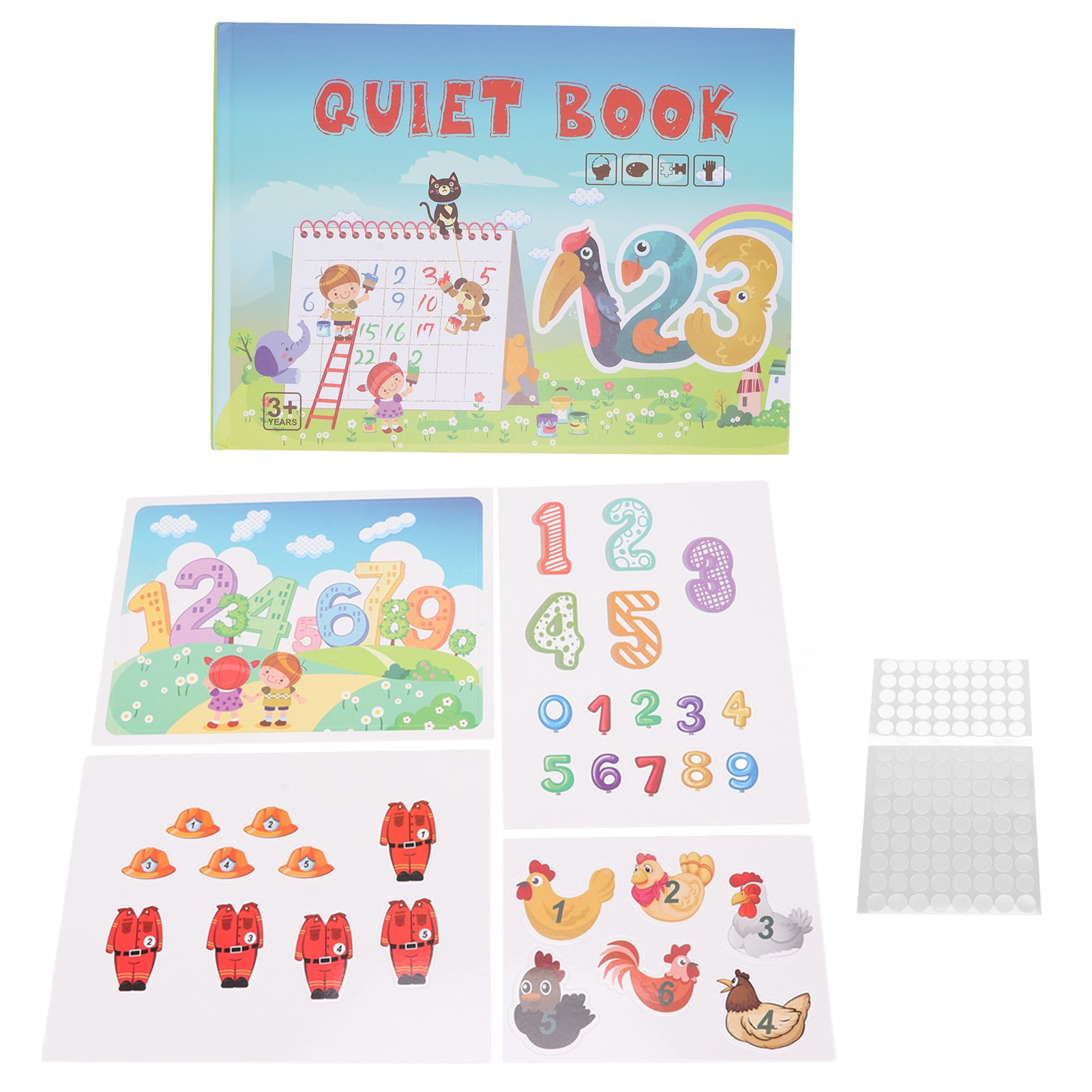 Preschool Learning Book, Educational Bright Color Interactive Quiet ...