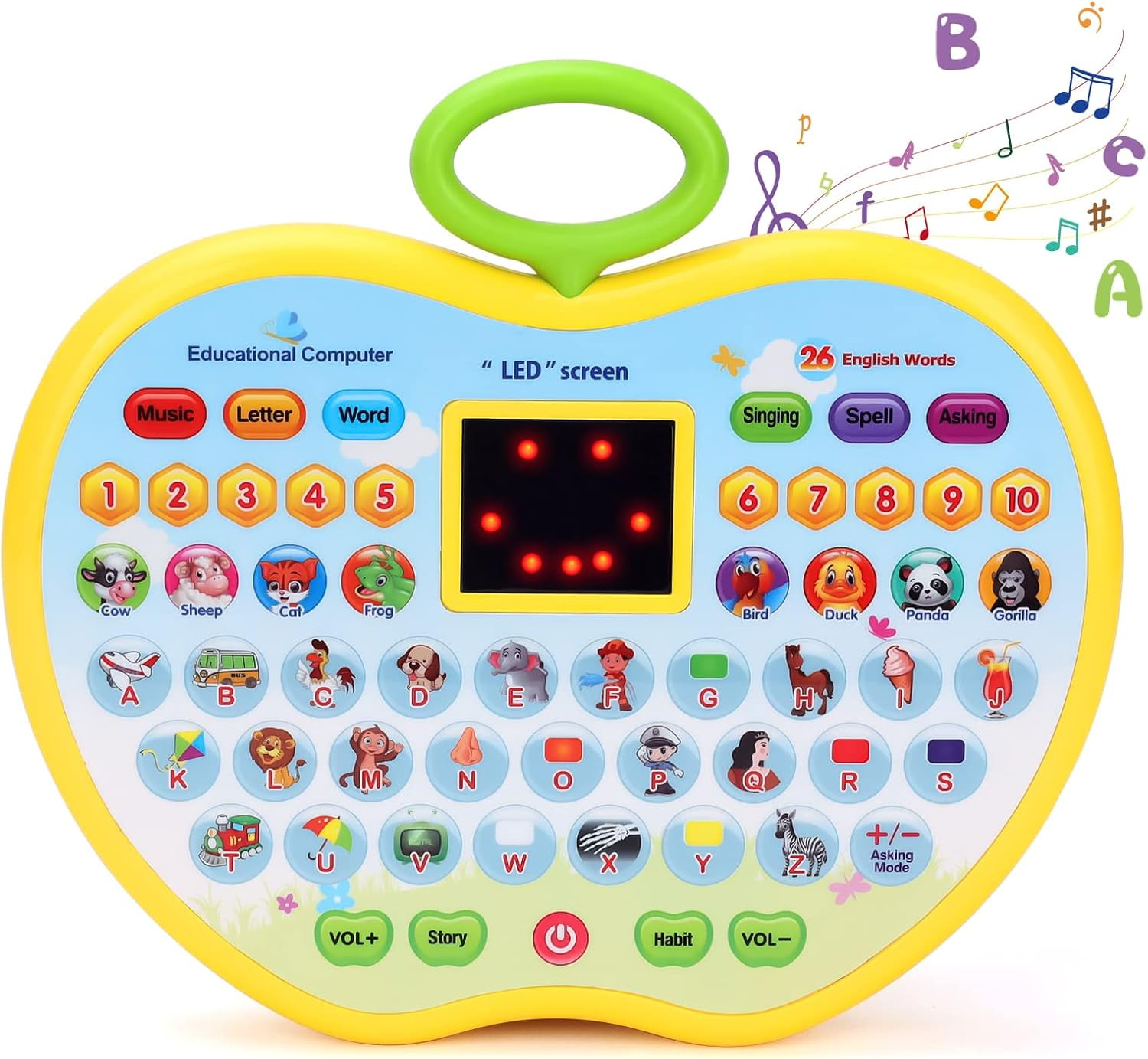 Preschool Learning Tablet Pad Toy for Girls Kids Age 1 Year Old Early ...