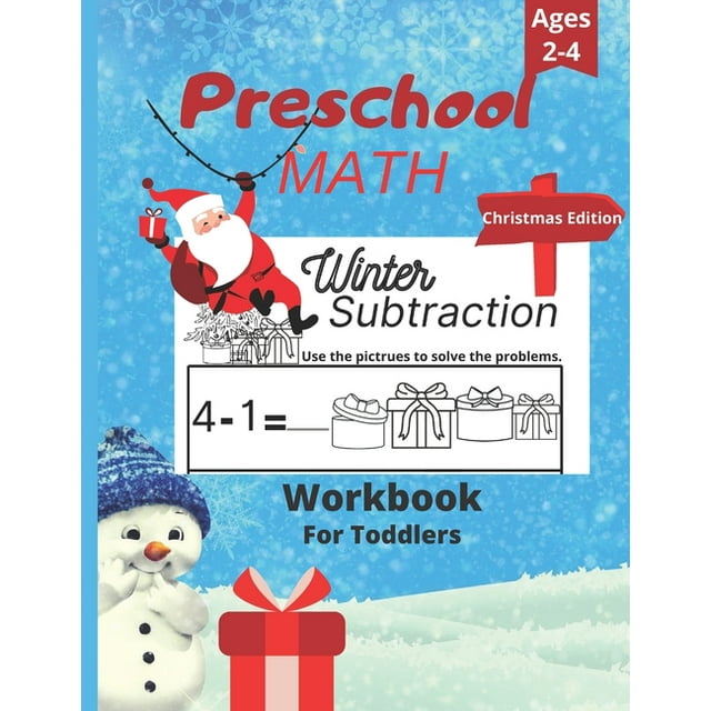 Preschool MATH CHRISTMAS Edition: Workbook for Toddlers Ages 2-4 ...