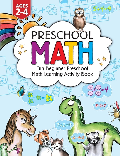 Preschool Math: Fun Beginner Preschool Math Learning Activity Workbook ...