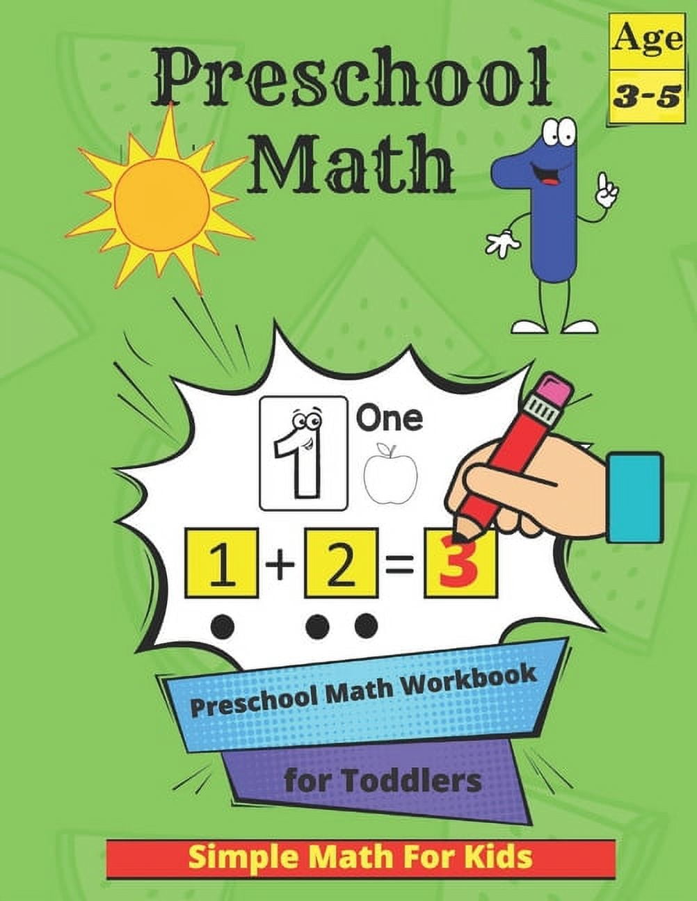 Preschool Math: Tracing Practice Activity Book for Kids 3-5 with ...